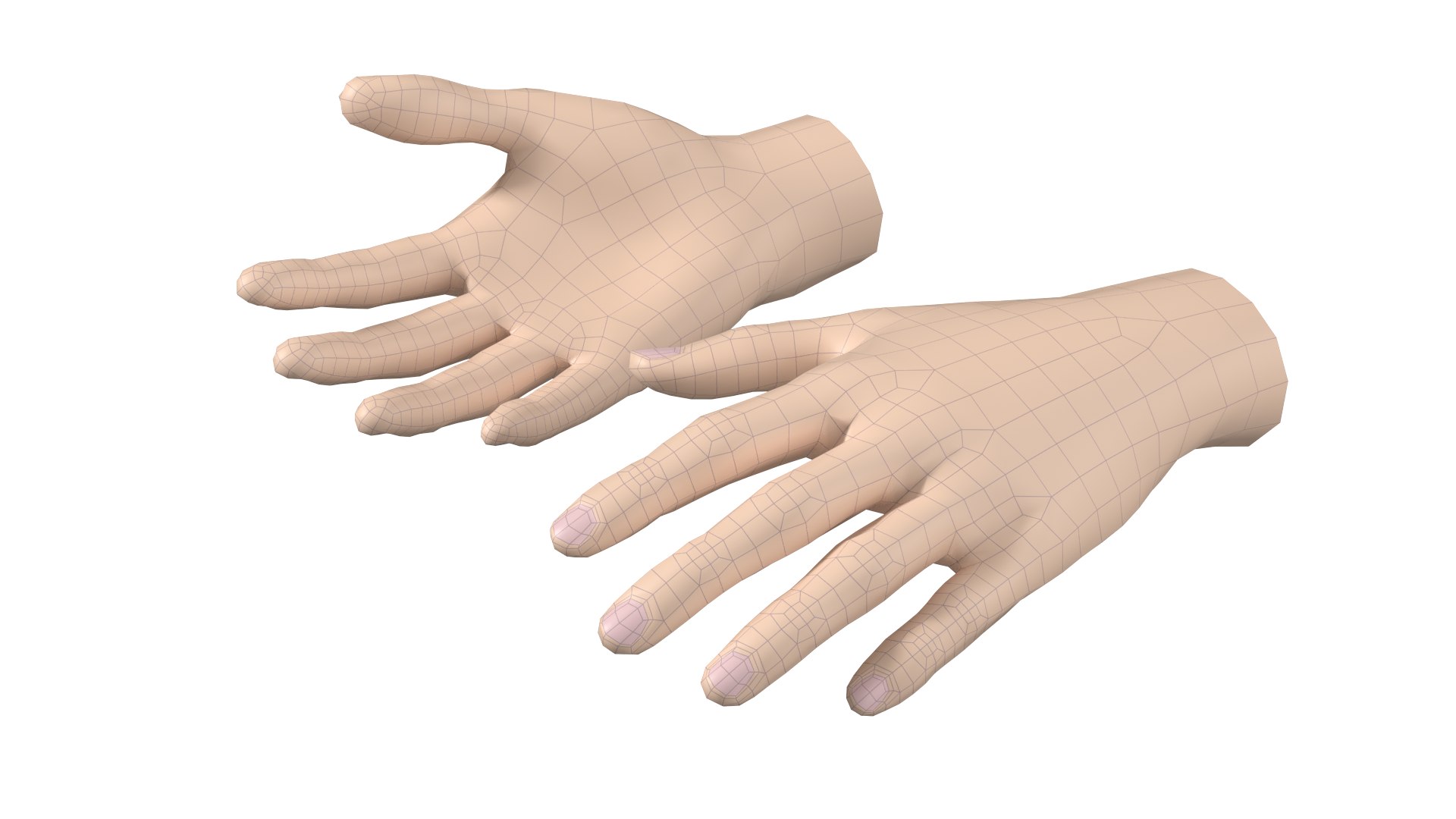 3D Female Hand Base Mesh 09 - TurboSquid 2184384