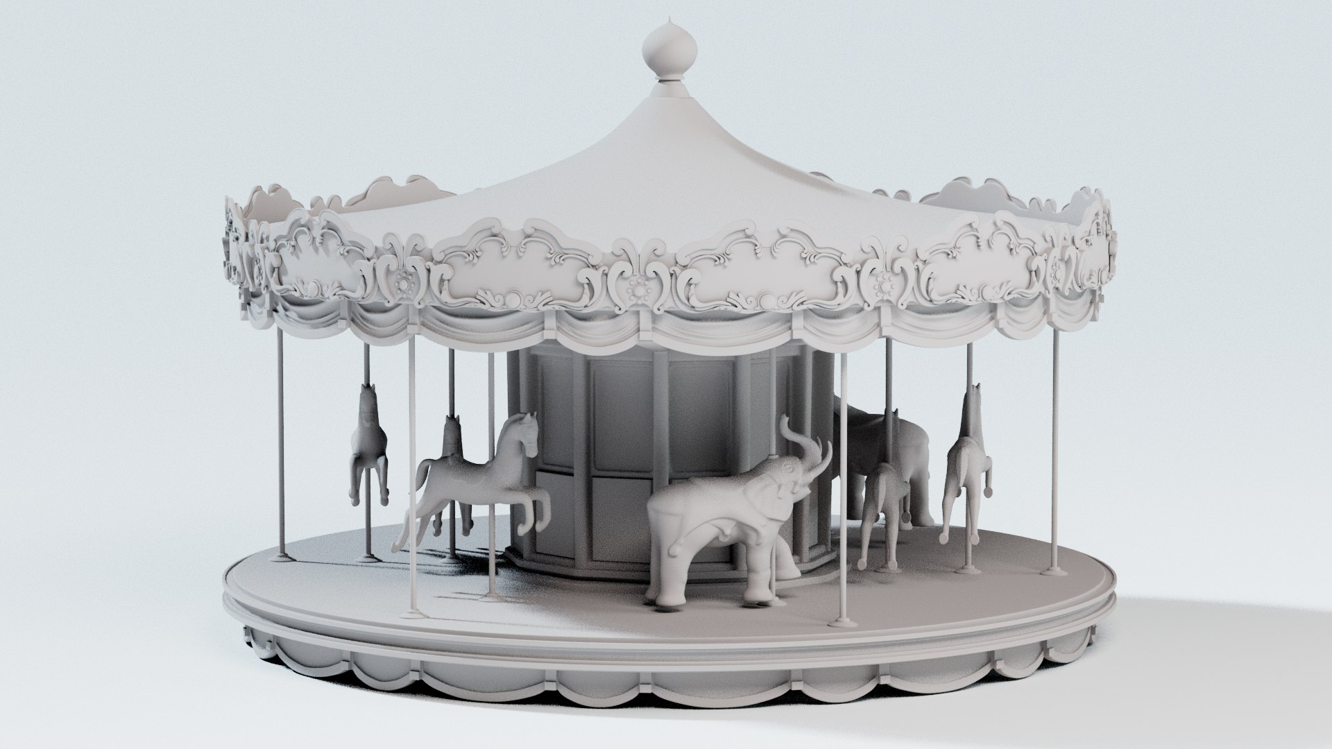 3D Carousel - Fun Fair - TurboSquid 2219976