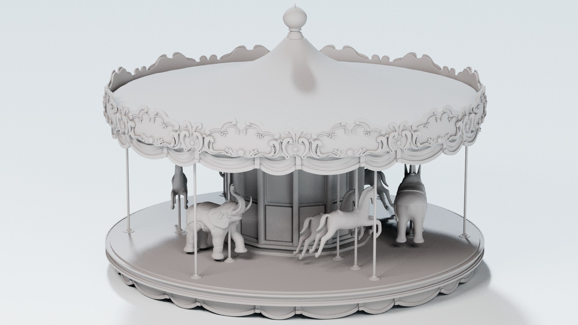 3D Carousel - Fun Fair - TurboSquid 2219976