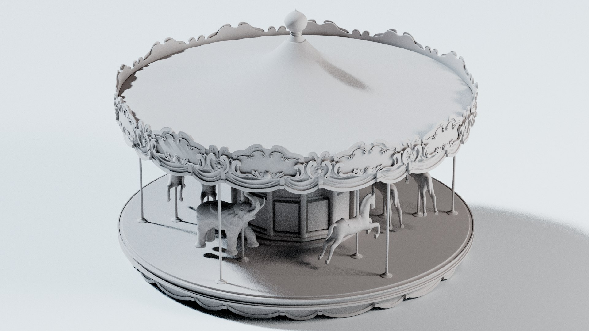 3D Carousel - Fun Fair - TurboSquid 2219976