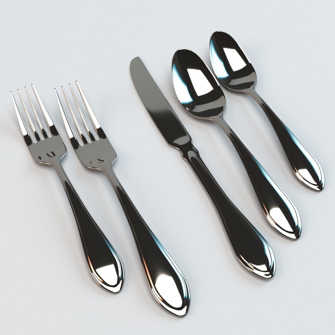 Silverware 3D Model - TurboSquid 1158054