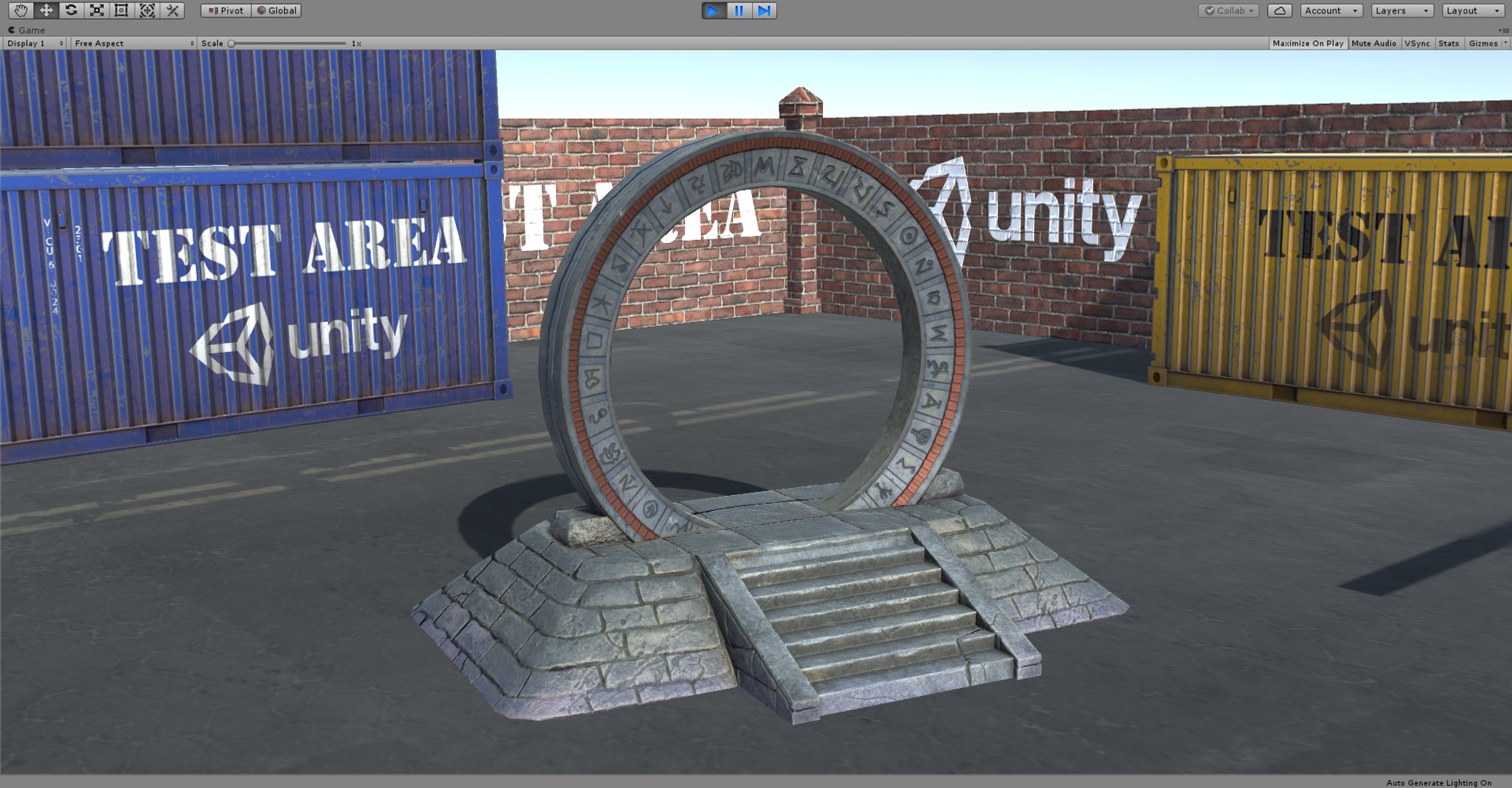 Stone Gateway Gate 3D - TurboSquid 1551017