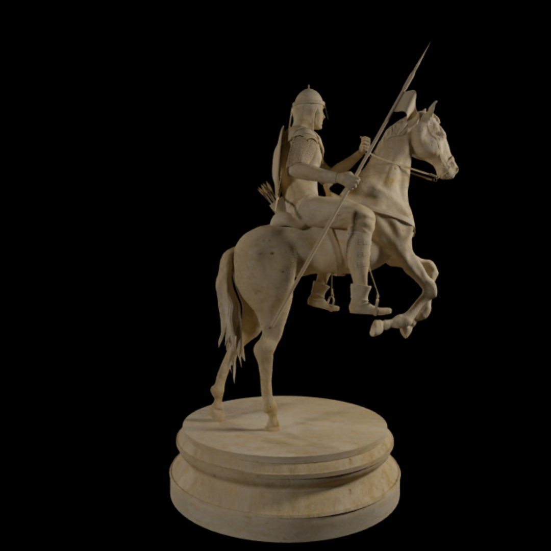 3D Cavalry Statue - TurboSquid 1245632
