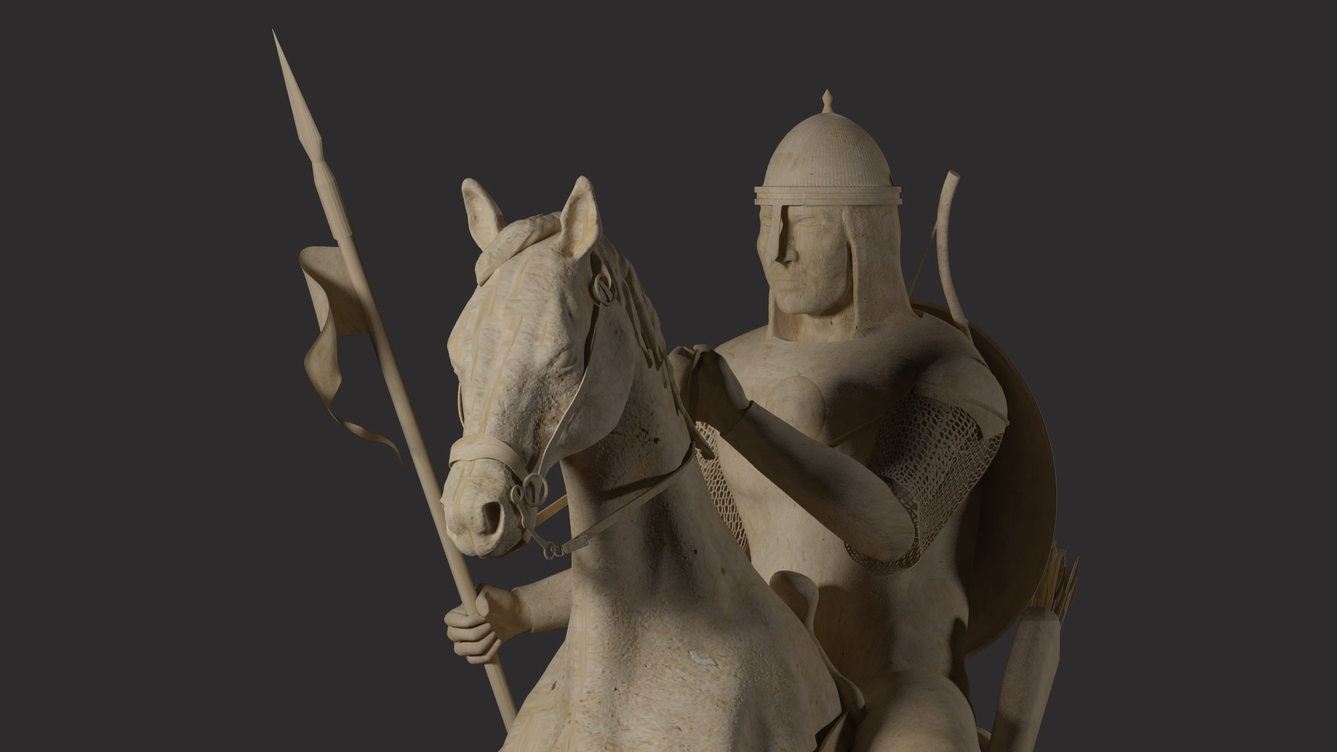 3D Cavalry Statue - TurboSquid 1245632