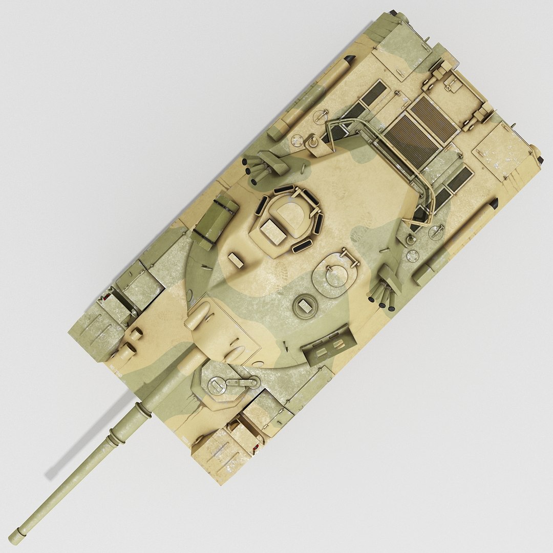 3d model japanese type 74 battle tank