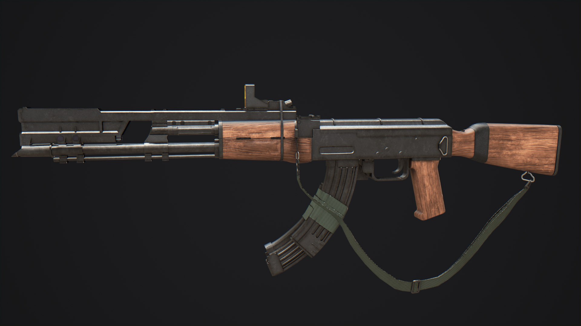 Elysium AK Rifle 3D - TurboSquid 2067506