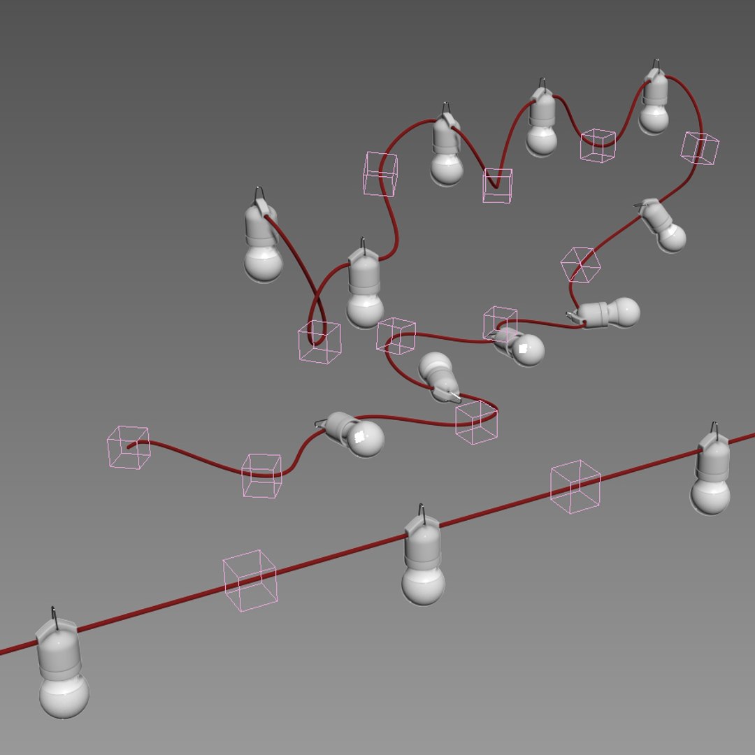 3D Editable Garland Red - TurboSquid 1968604