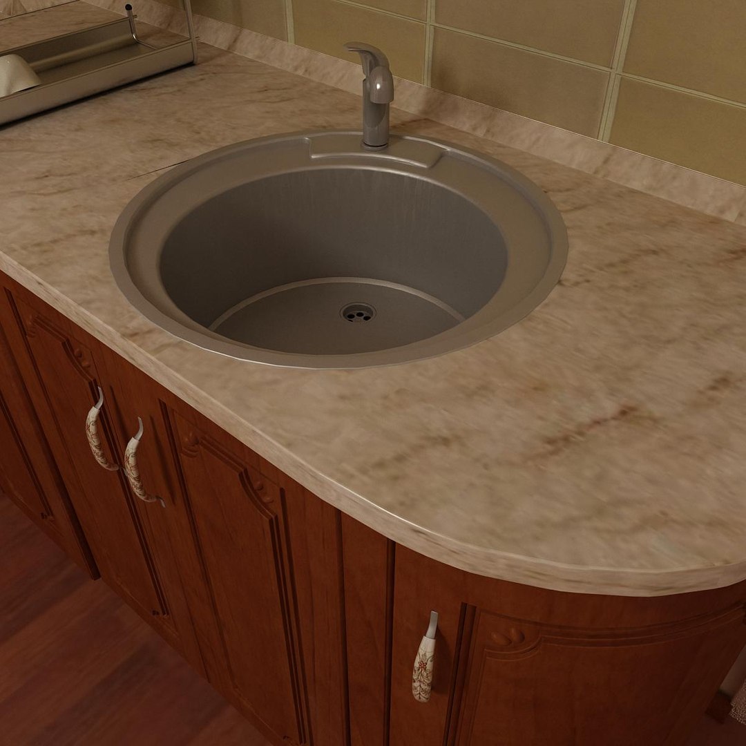 3d 2012 circle kitchen sink