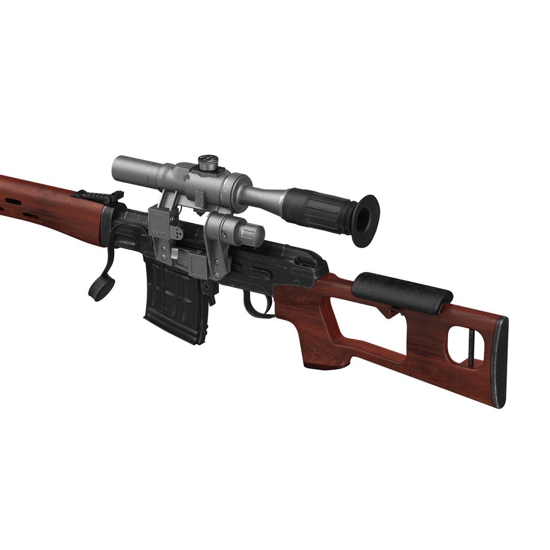 max russian svd rifle wooden