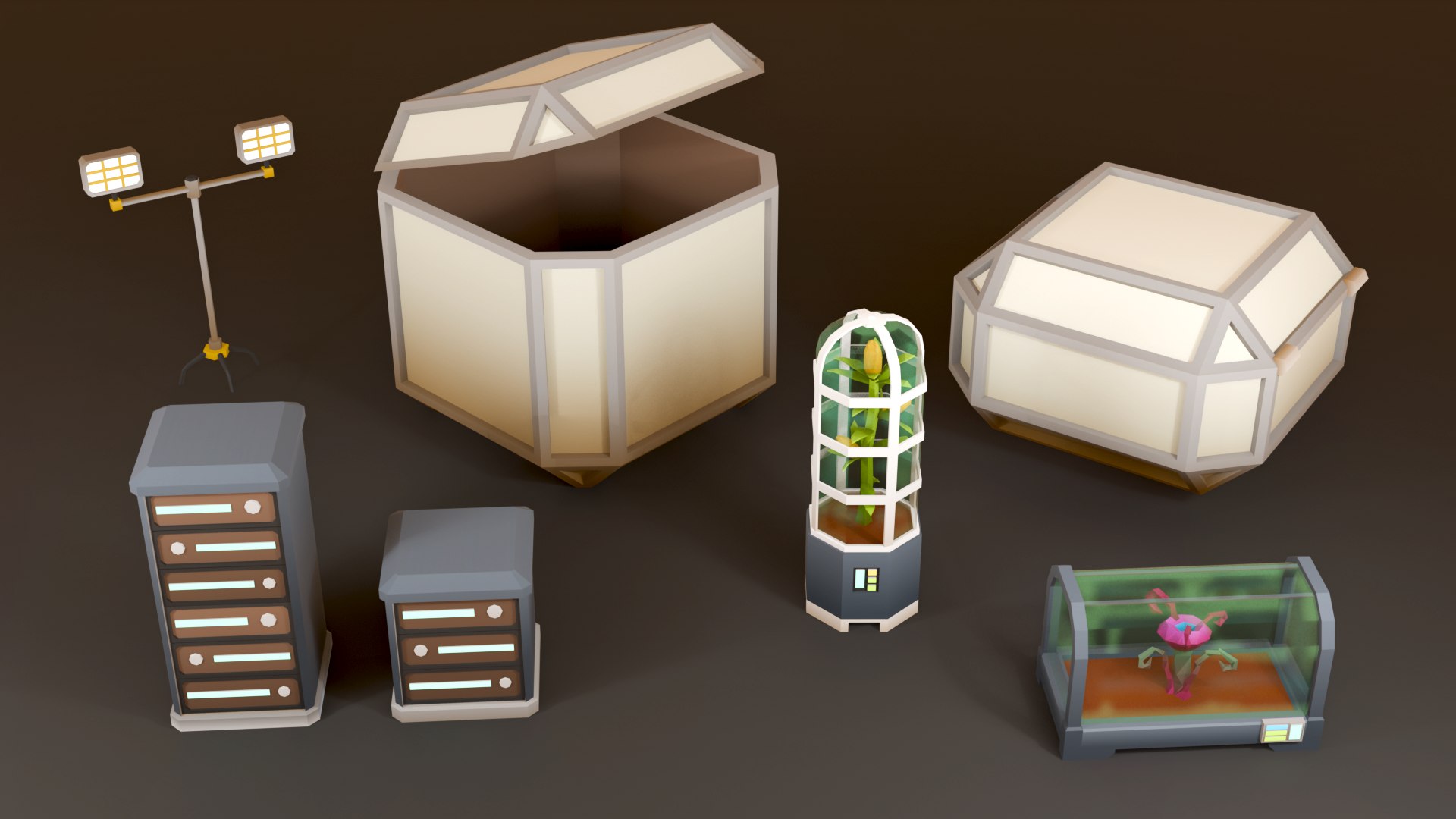 3D Mars Colony Asset Pack Low Poly - TurboSquid 2411465