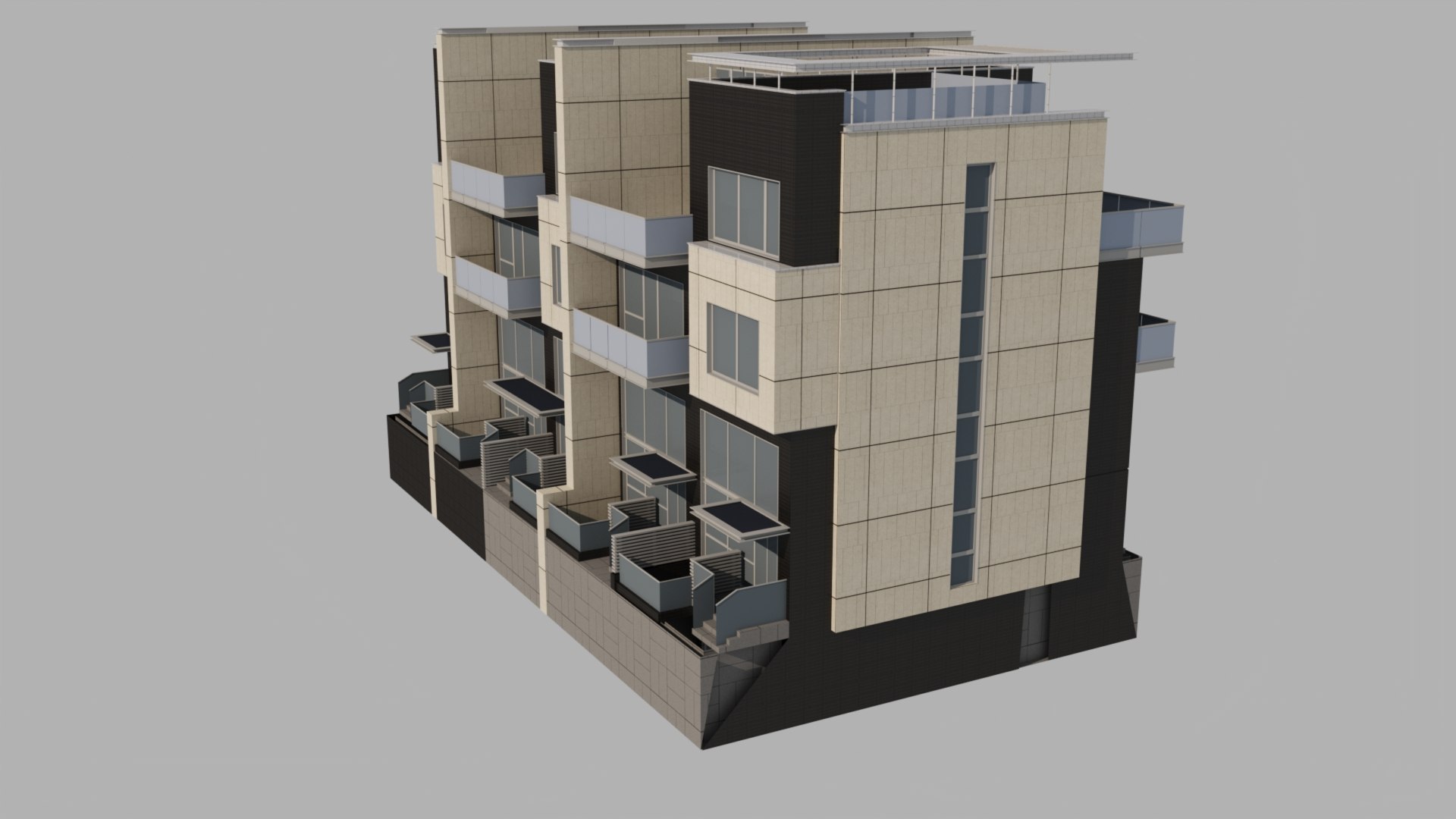 3D Glass Building Exterior Model - TurboSquid 2170210