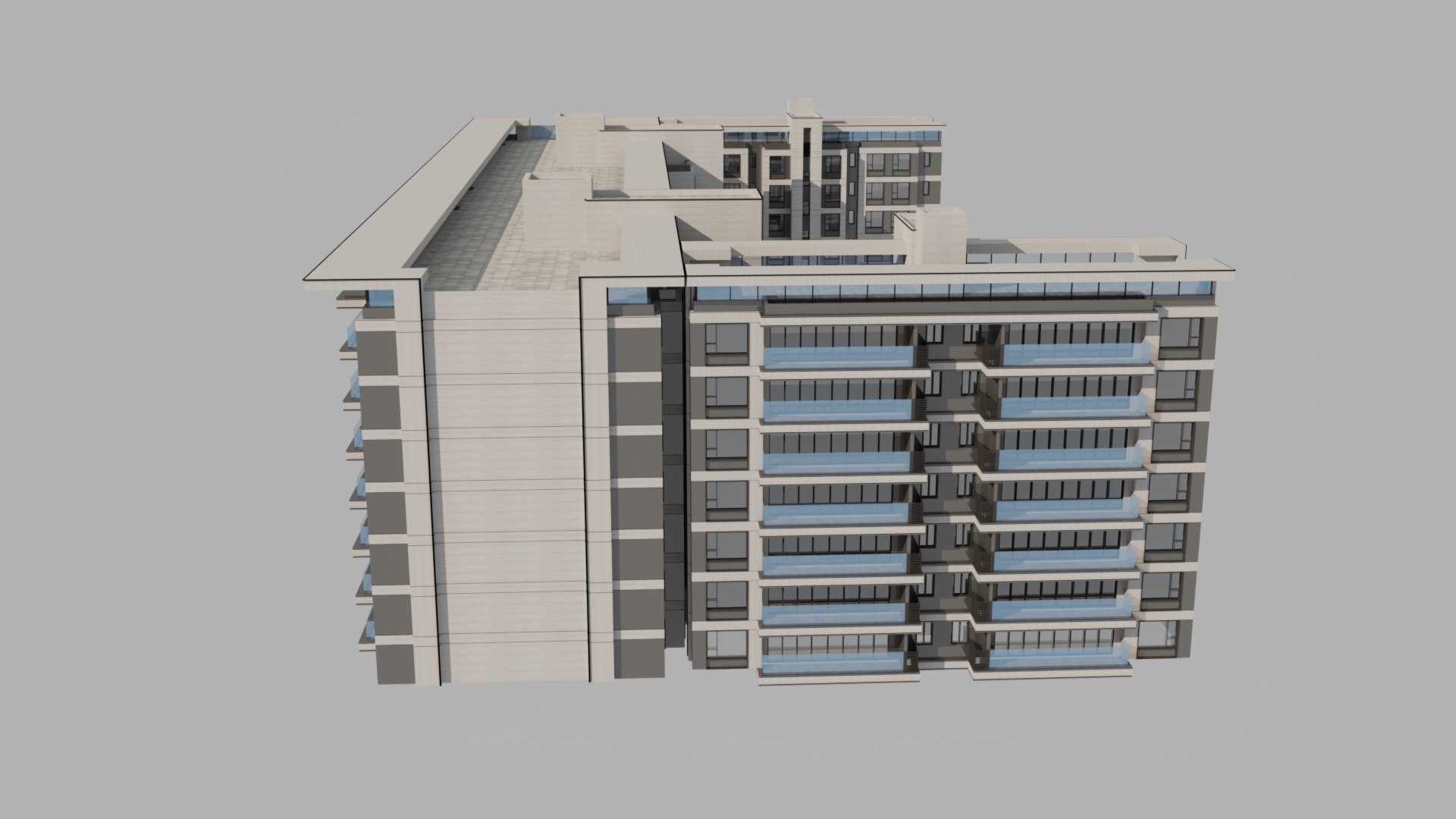 3D Glass Building Exterior Model - TurboSquid 2170210