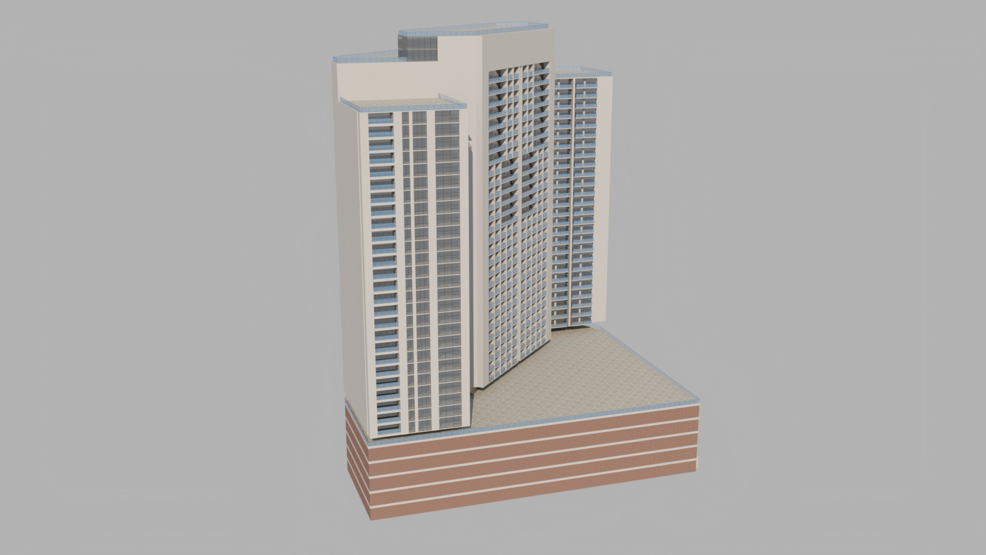 3D Glass Building Exterior Model - TurboSquid 2170210