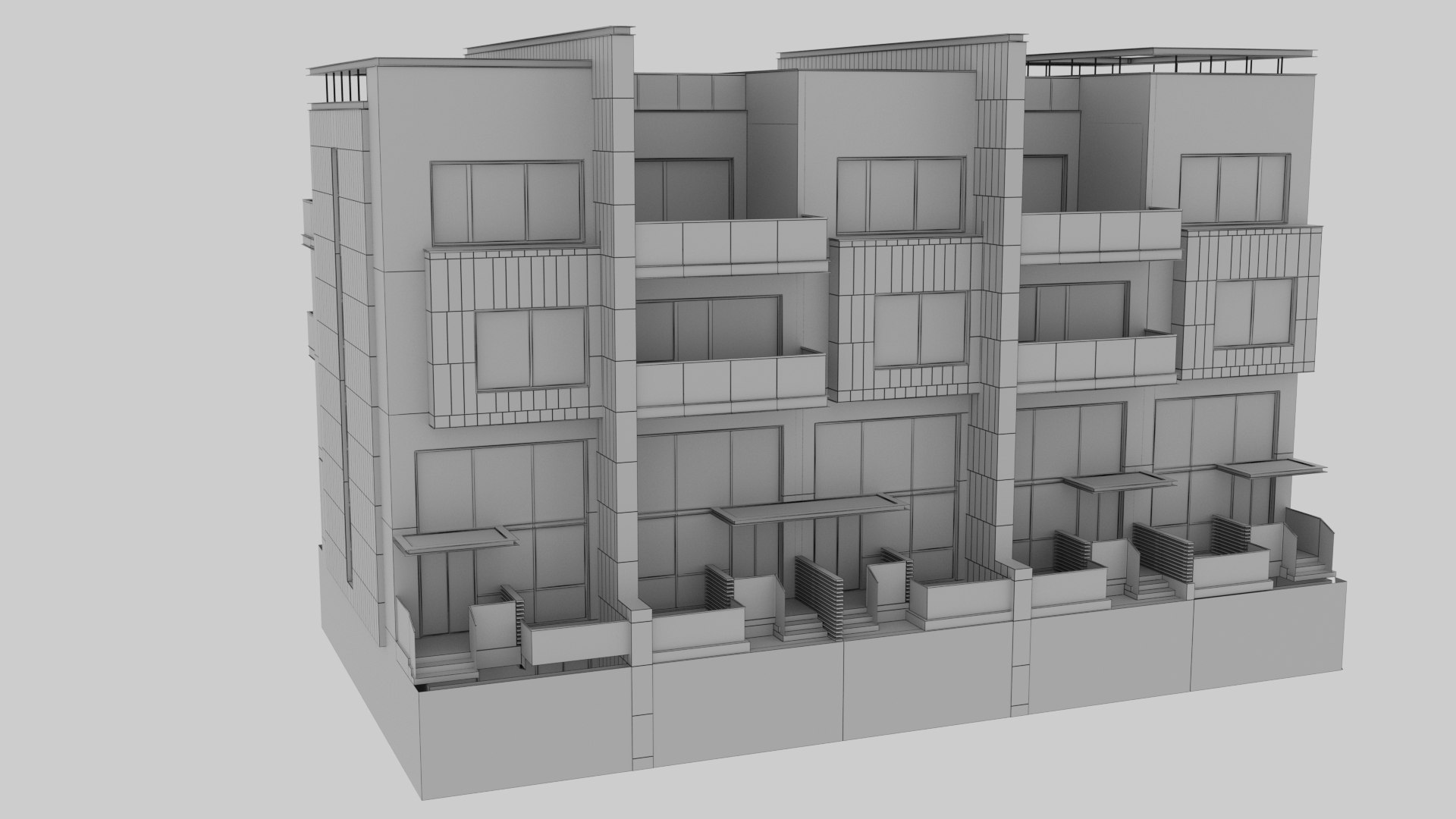 3D Glass Building Exterior Model - TurboSquid 2170210