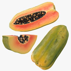 3D Papaya Models - Browse & Download Formats - TurboSquid