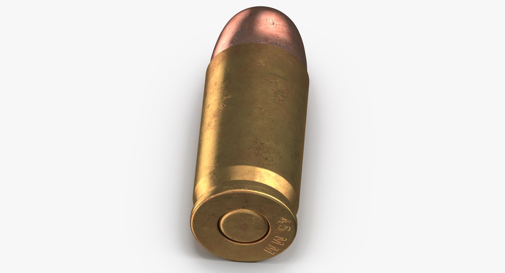 3D bullet 45 mm laying - TurboSquid 1366742