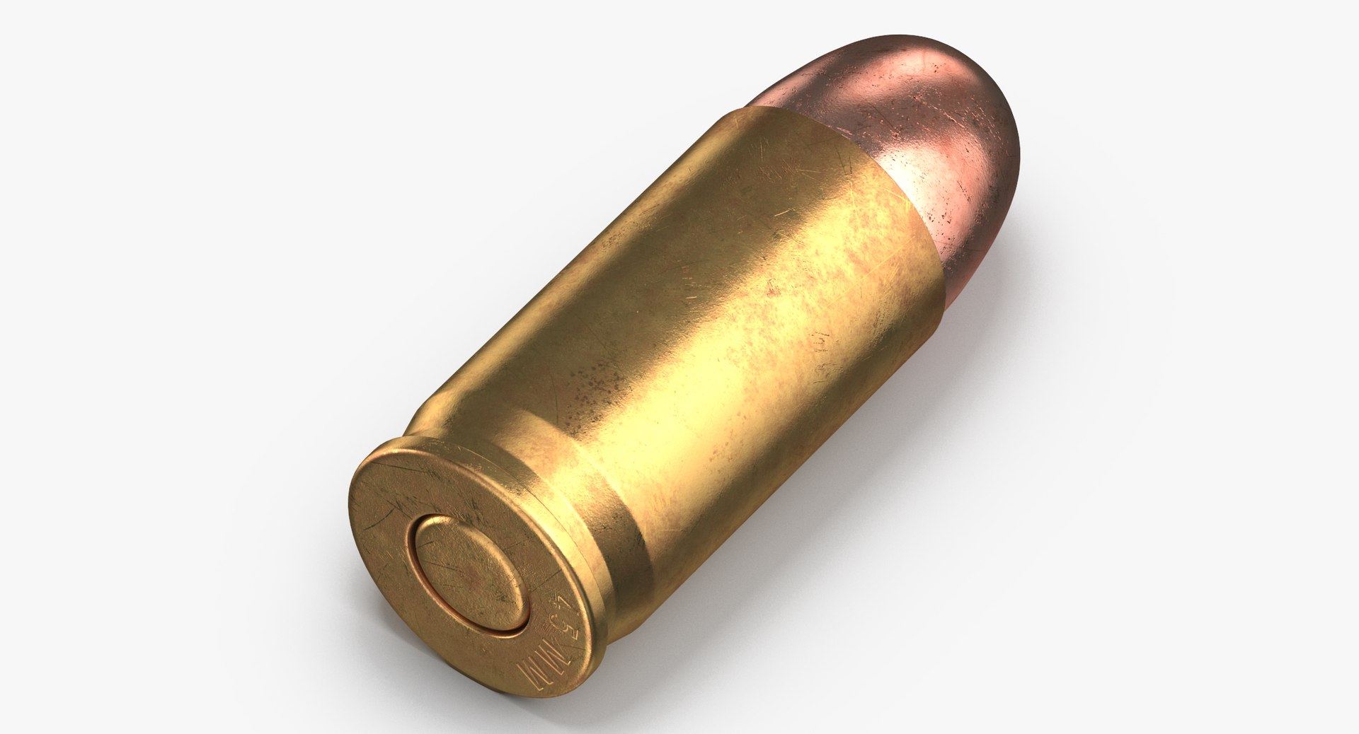 3D bullet 45 mm laying - TurboSquid 1366742