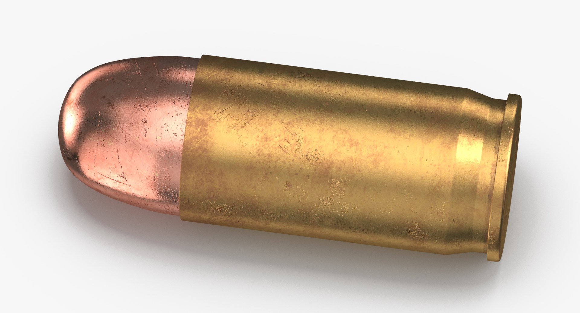 3D bullet 45 mm laying - TurboSquid 1366742