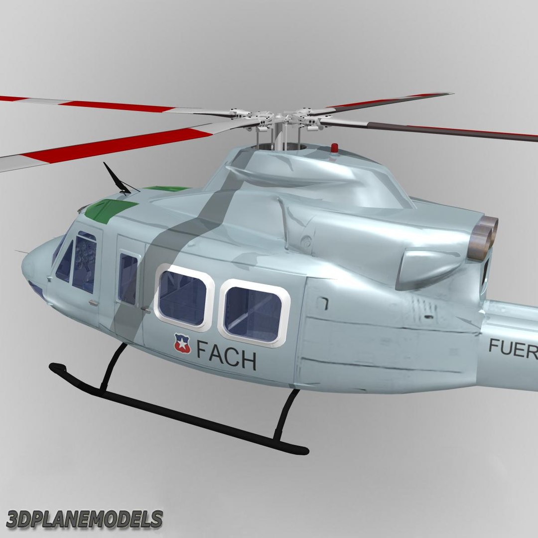 Bell 412 Helicopter Animation 3d Max