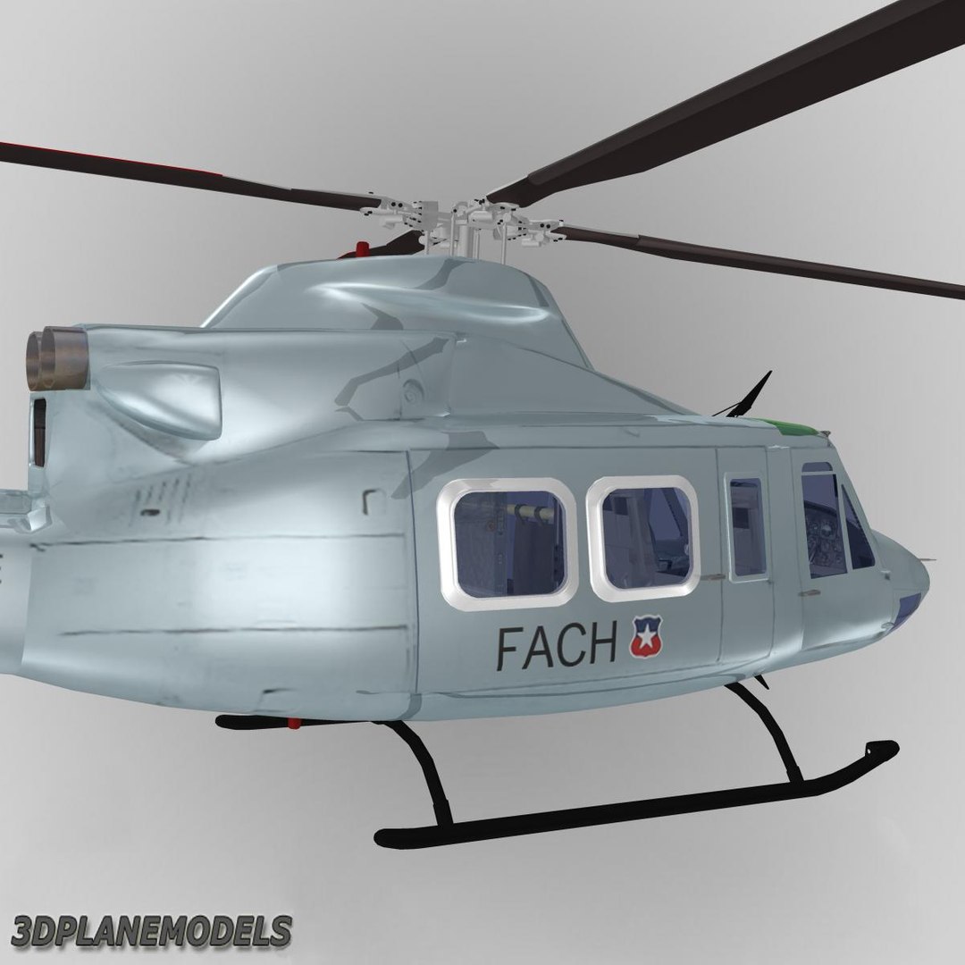 Bell 412 Helicopter Animation 3d Max