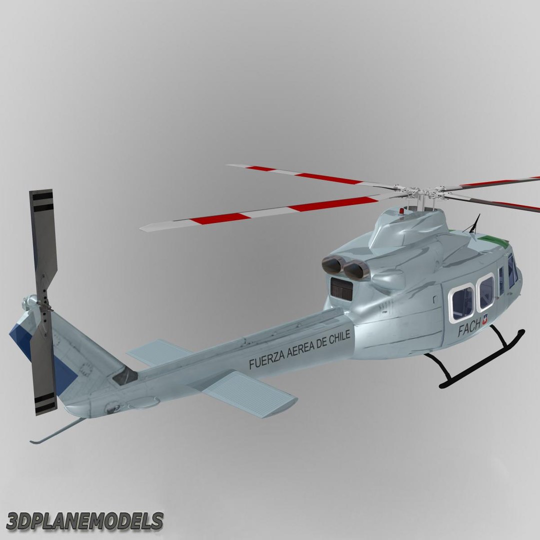 Bell 412 Helicopter Animation 3d Max