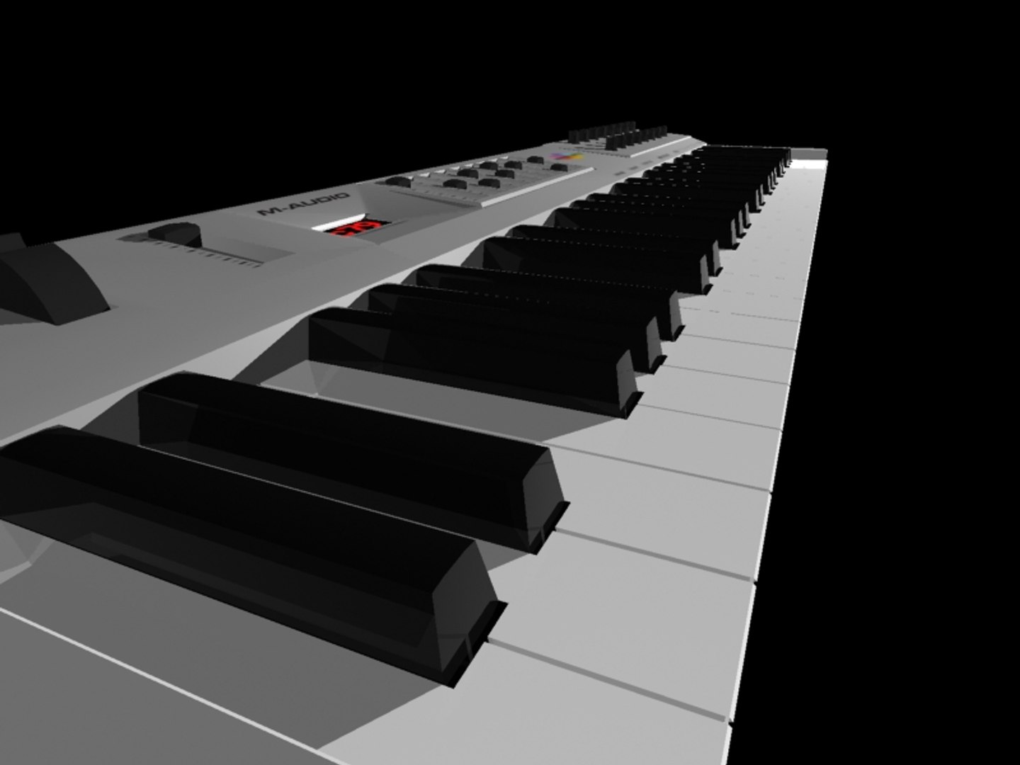 3d model midi keyboard