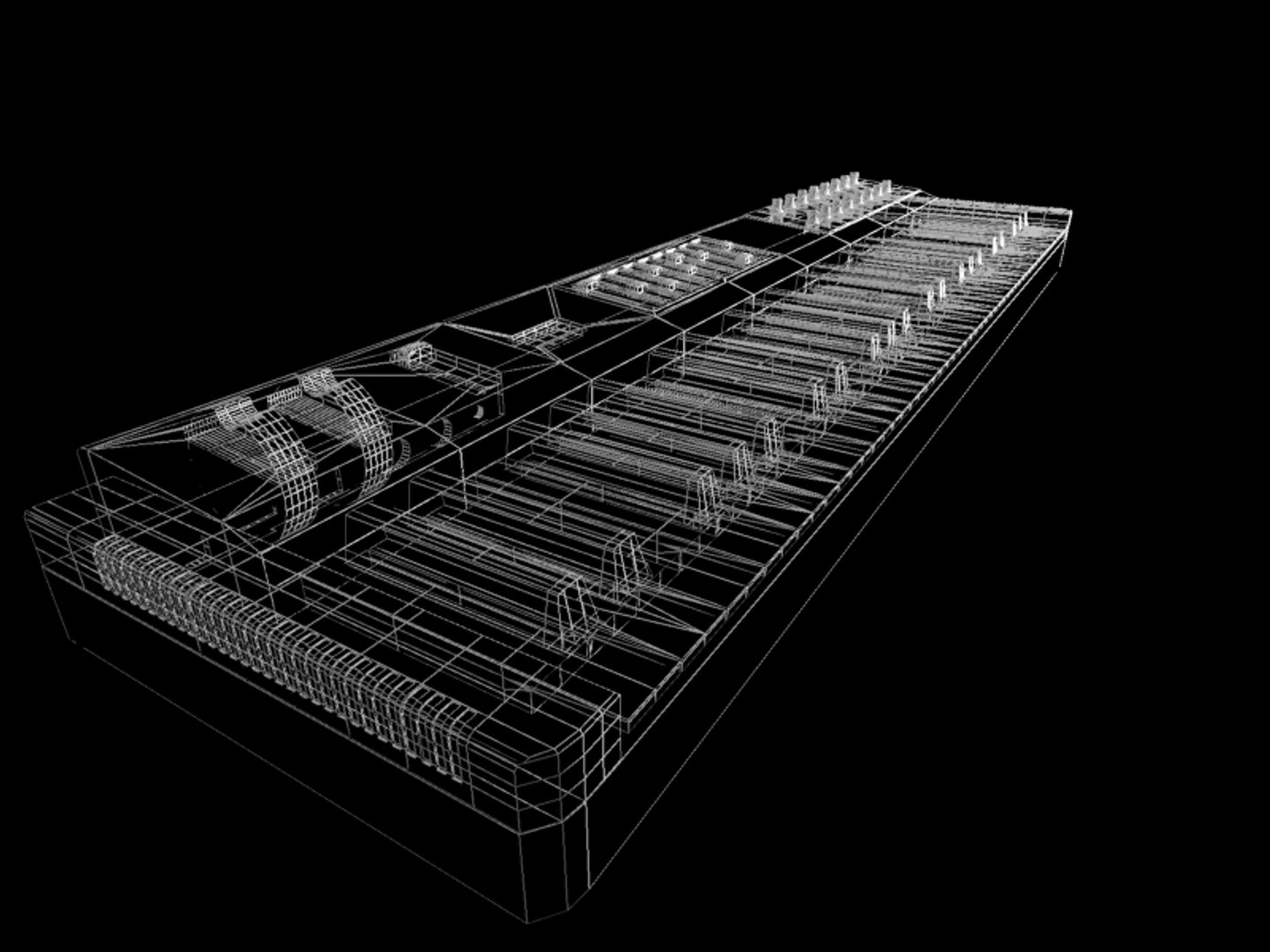 3d model midi keyboard