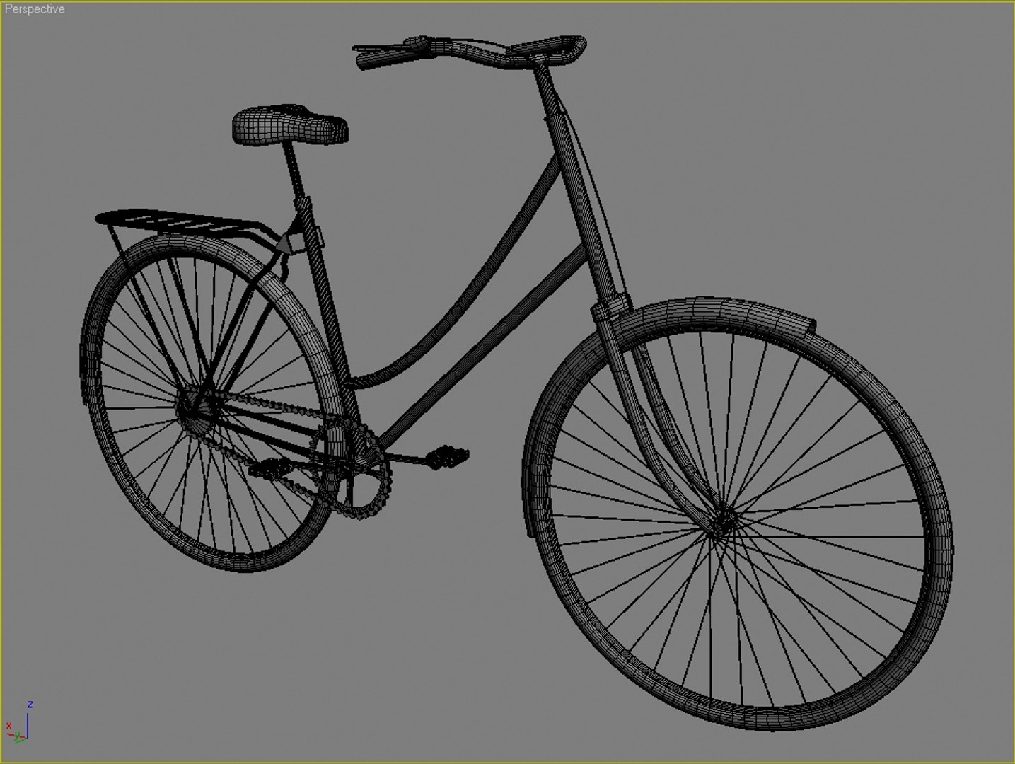 3d Old Bicycle Model