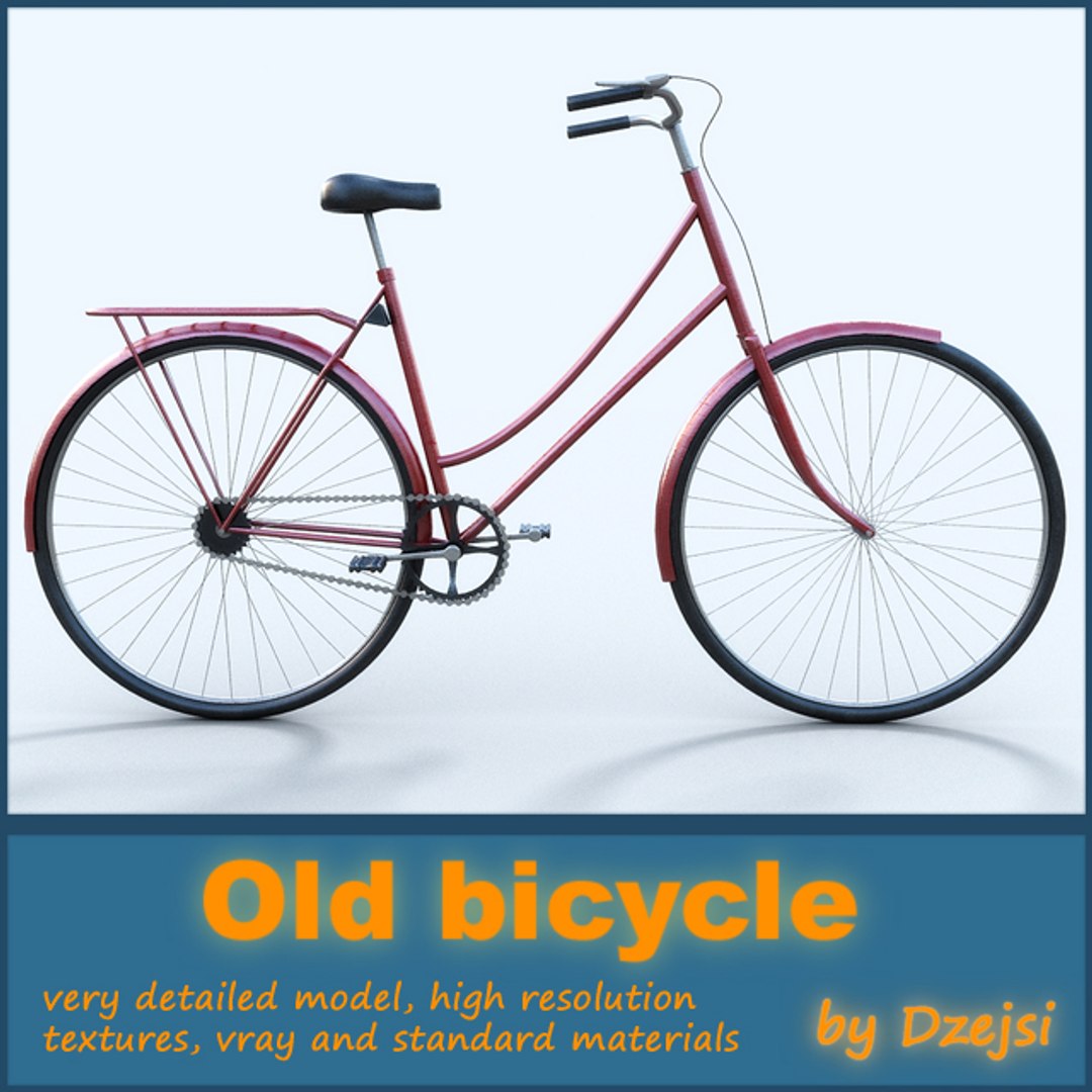 3d Old Bicycle Model