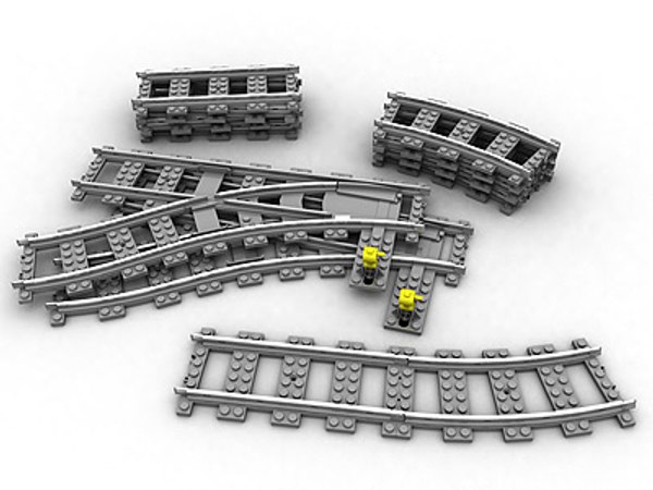 Toy Train Track 3D Models for Download | TurboSquid