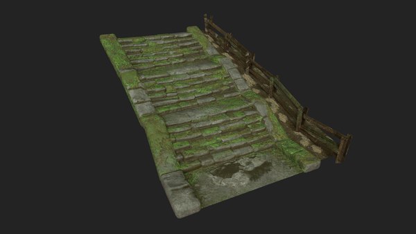 Moss Covered Steps 3D model - TurboSquid 1991003