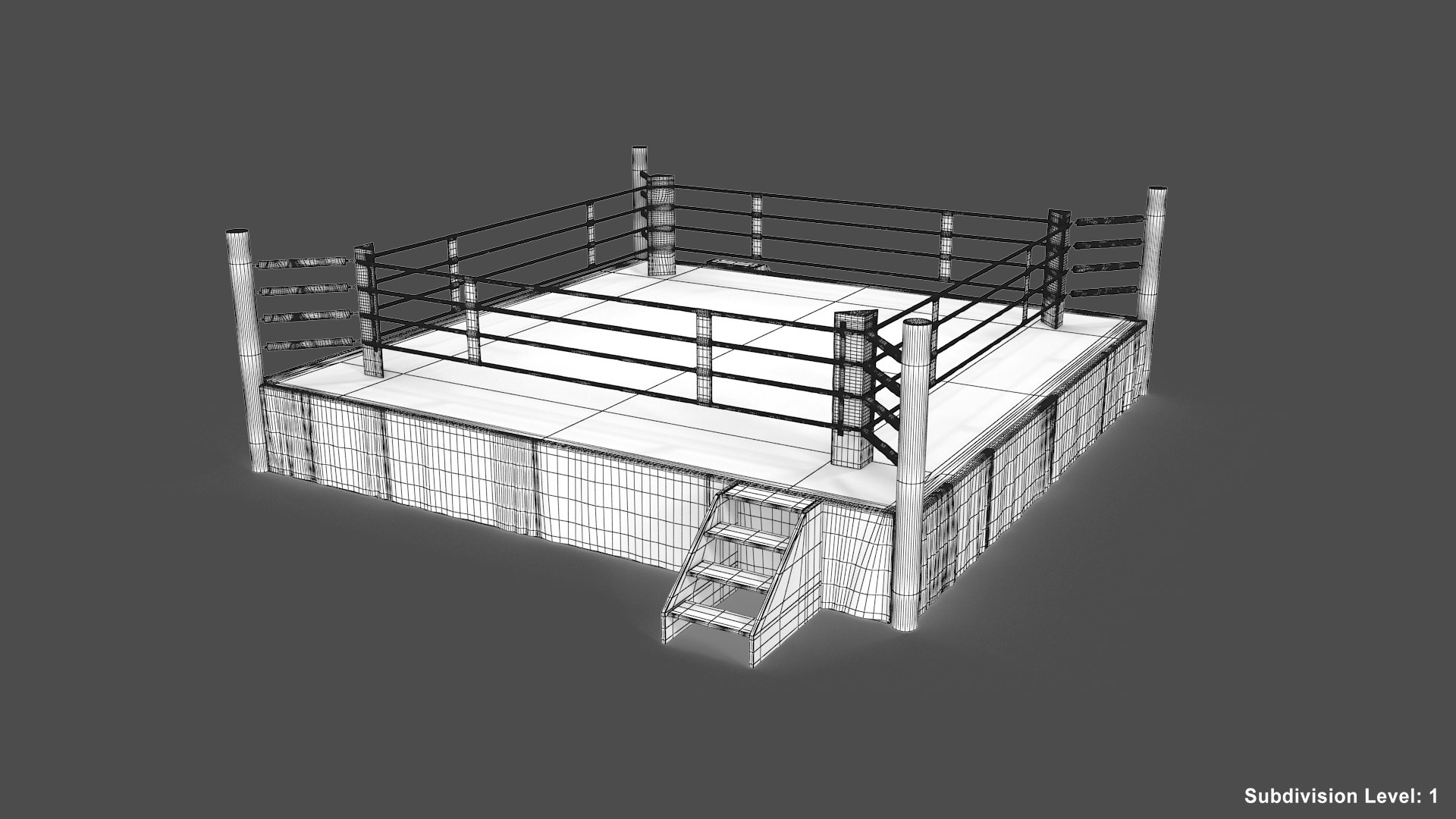 3D boxing ring model - TurboSquid 1481826