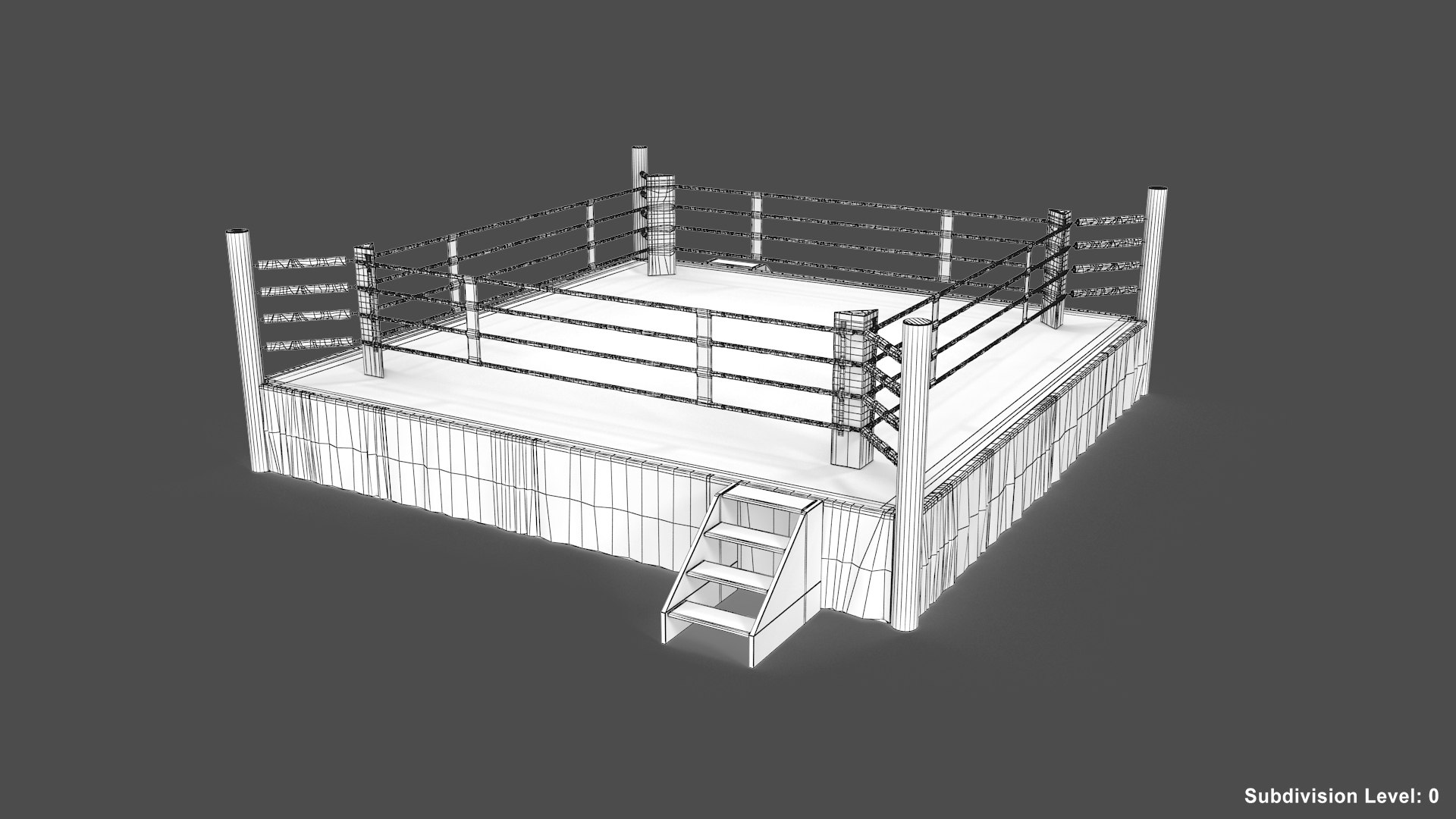 3D boxing ring model - TurboSquid 1481826