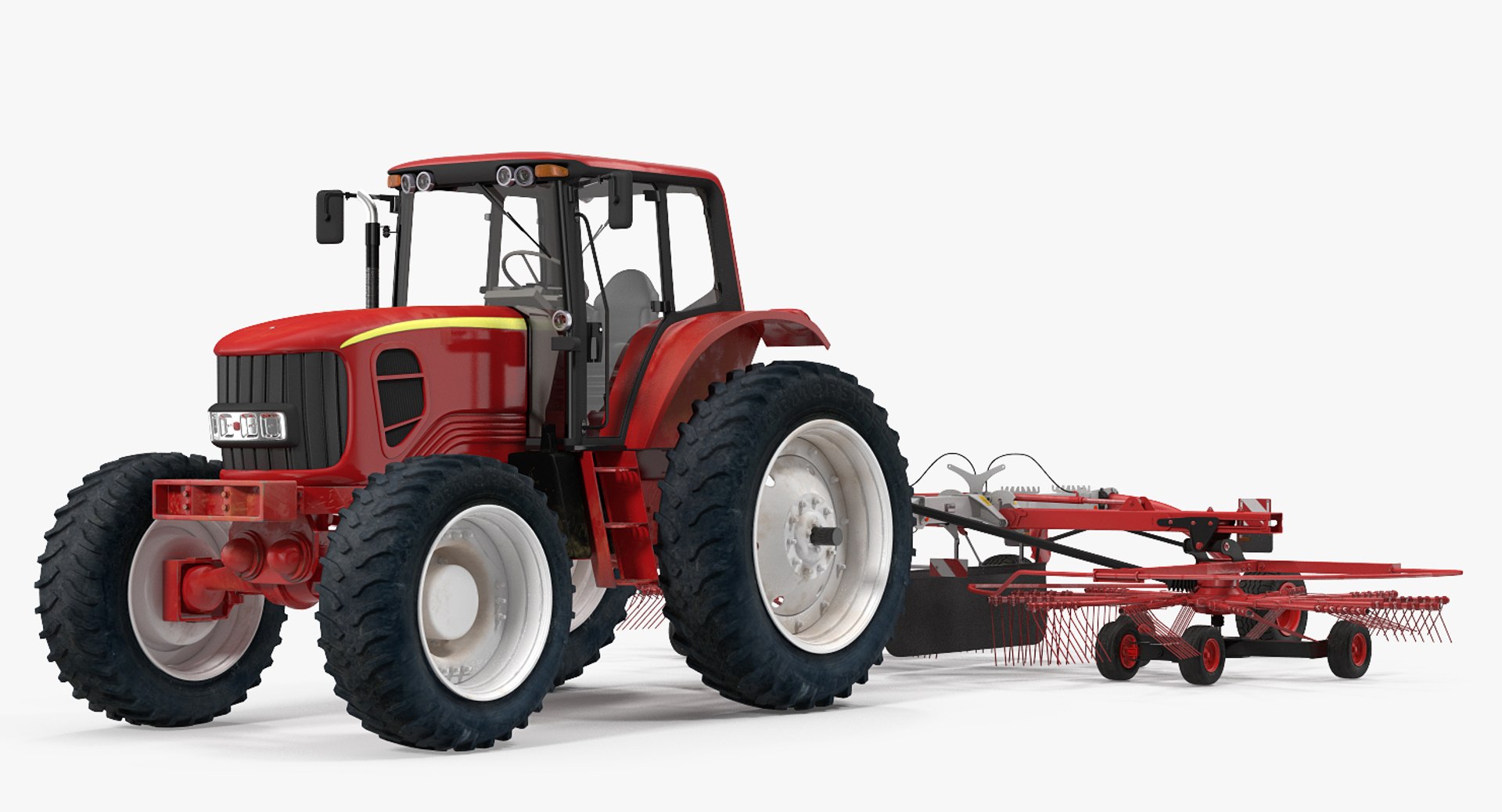 Tractor Twin Rotary Rake 3D Model - TurboSquid 1332839
