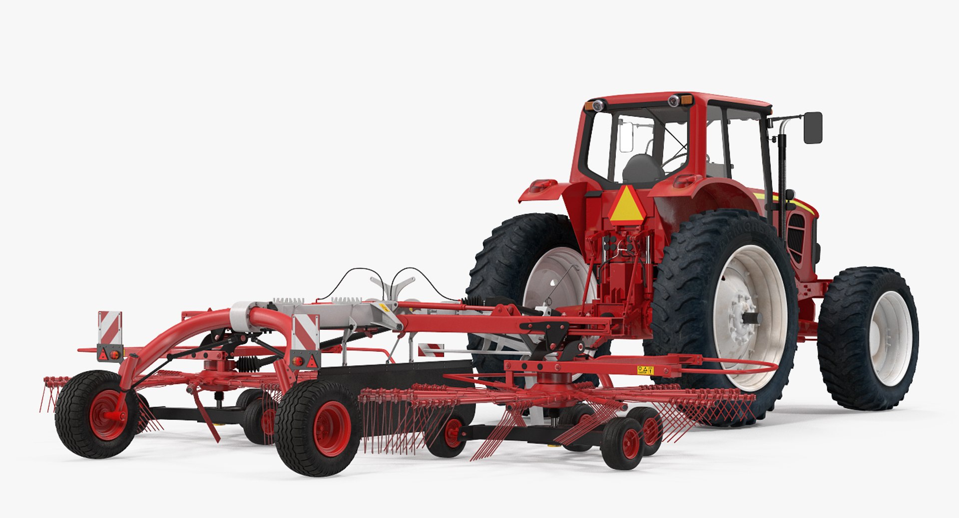 Tractor Twin Rotary Rake 3D Model - TurboSquid 1332839
