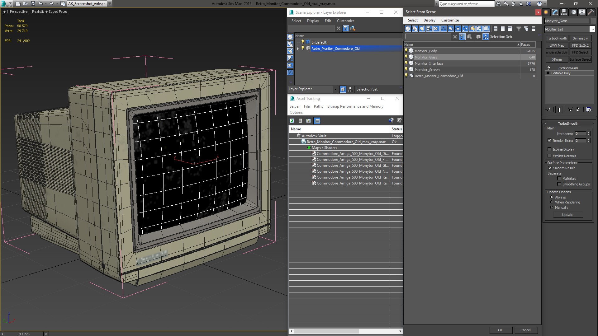 Retro Monitor Commodore Old 3D Model - TurboSquid 2062320