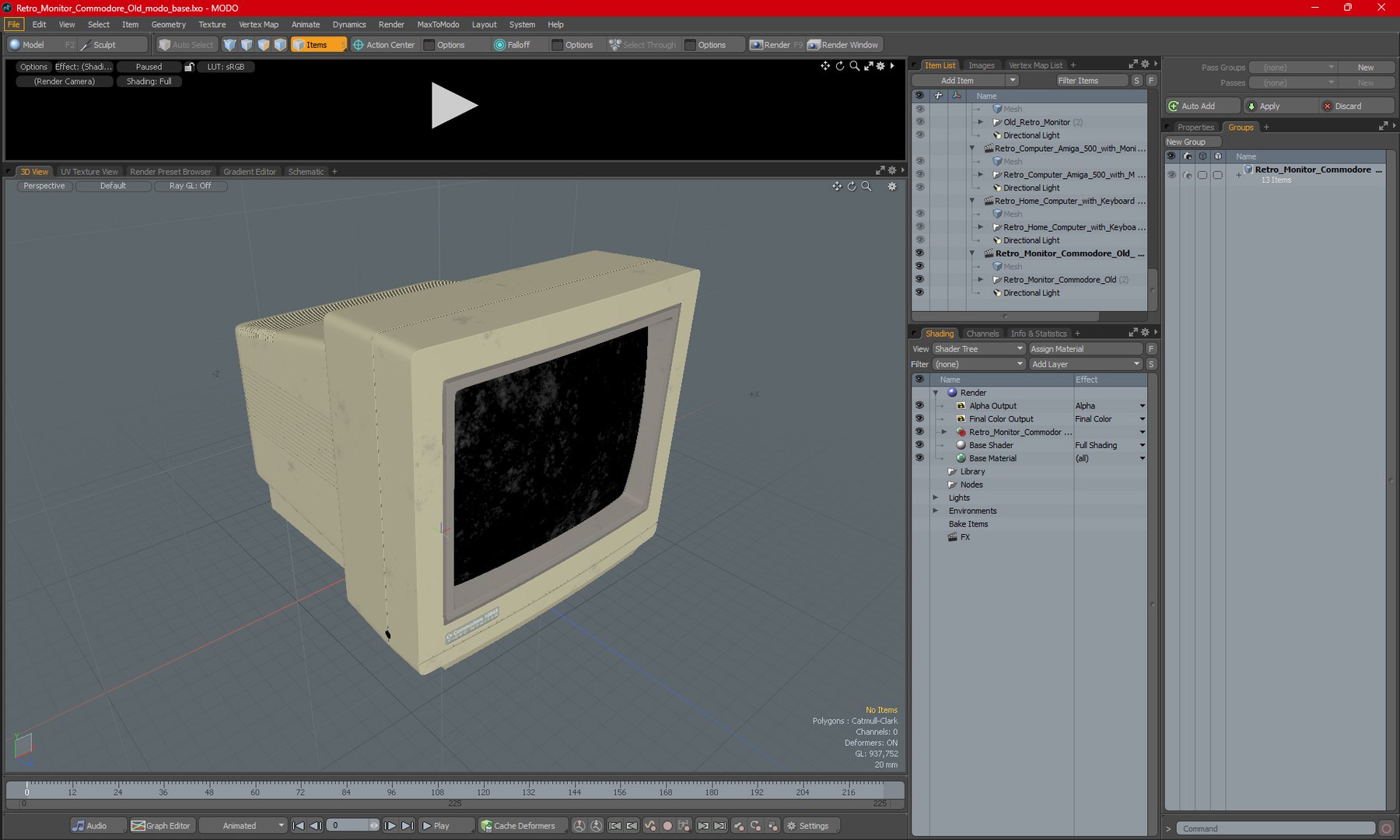 Retro Monitor Commodore Old 3D Model - TurboSquid 2062320