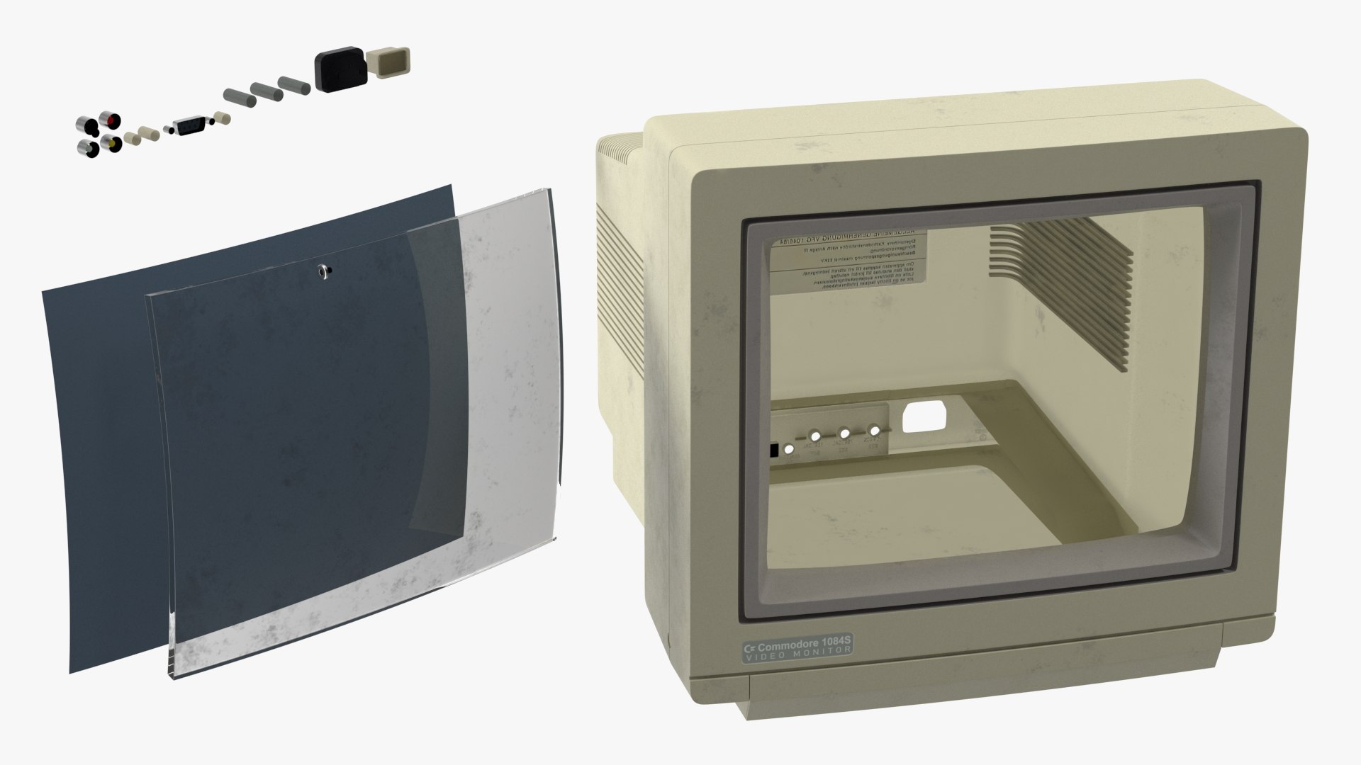 Retro Monitor Commodore Old 3D Model - TurboSquid 2062320