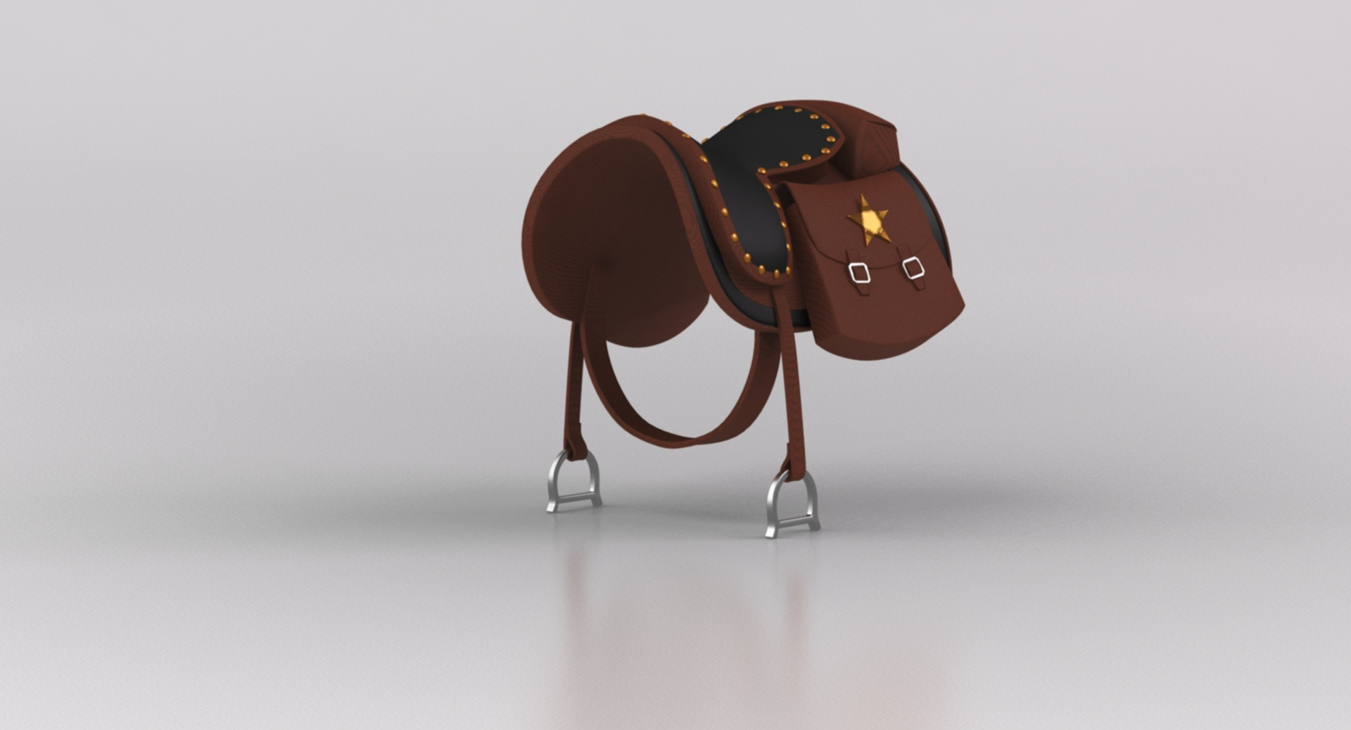 3d Obj Saddle Horse
