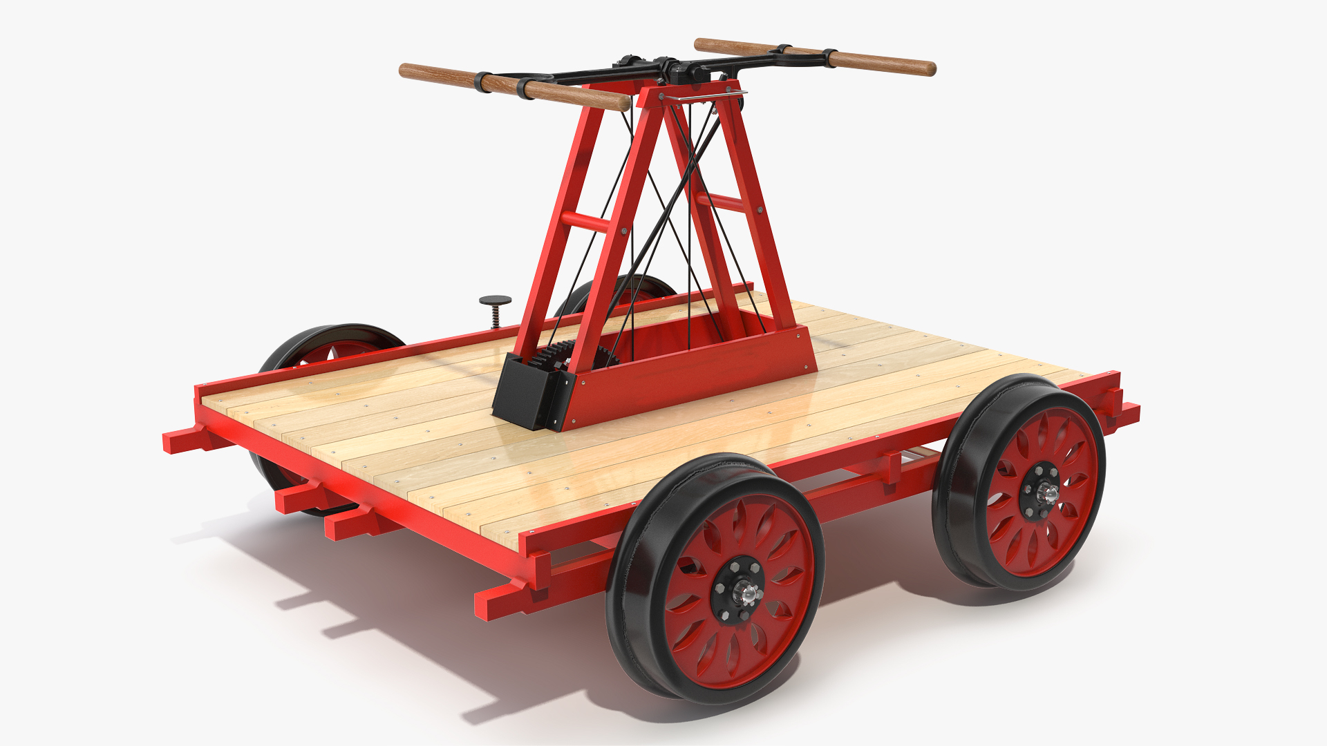 3D railway handcar rigged car - TurboSquid 1598463