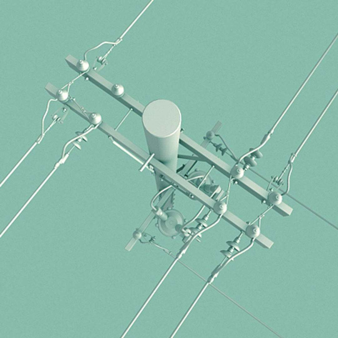 telephone pole 3d model