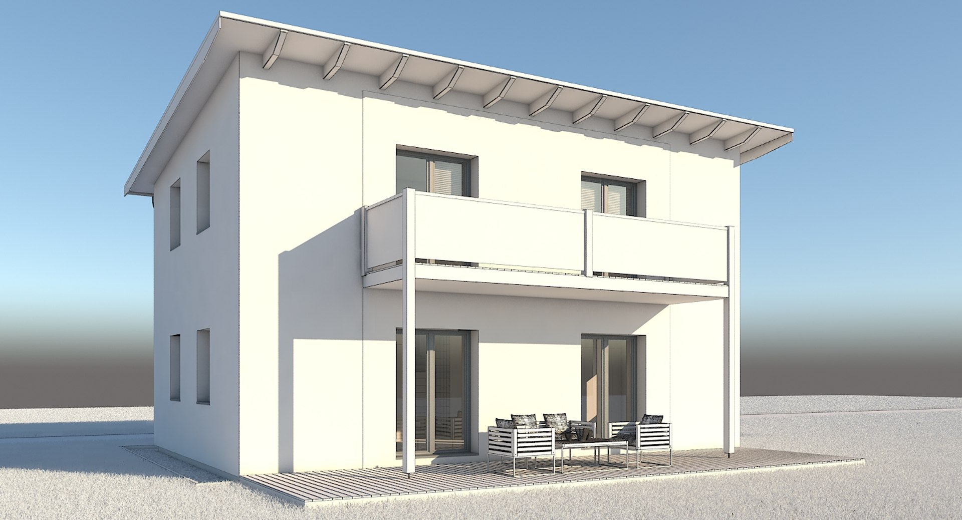 3d Model Modern Single Family Home