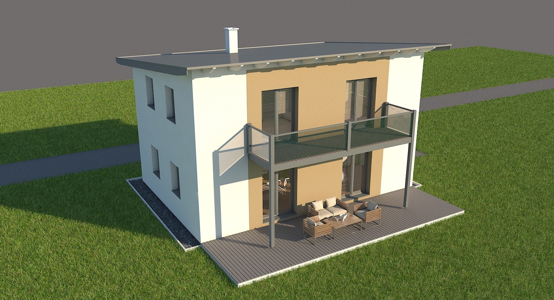 3d Model Modern Single Family Home
