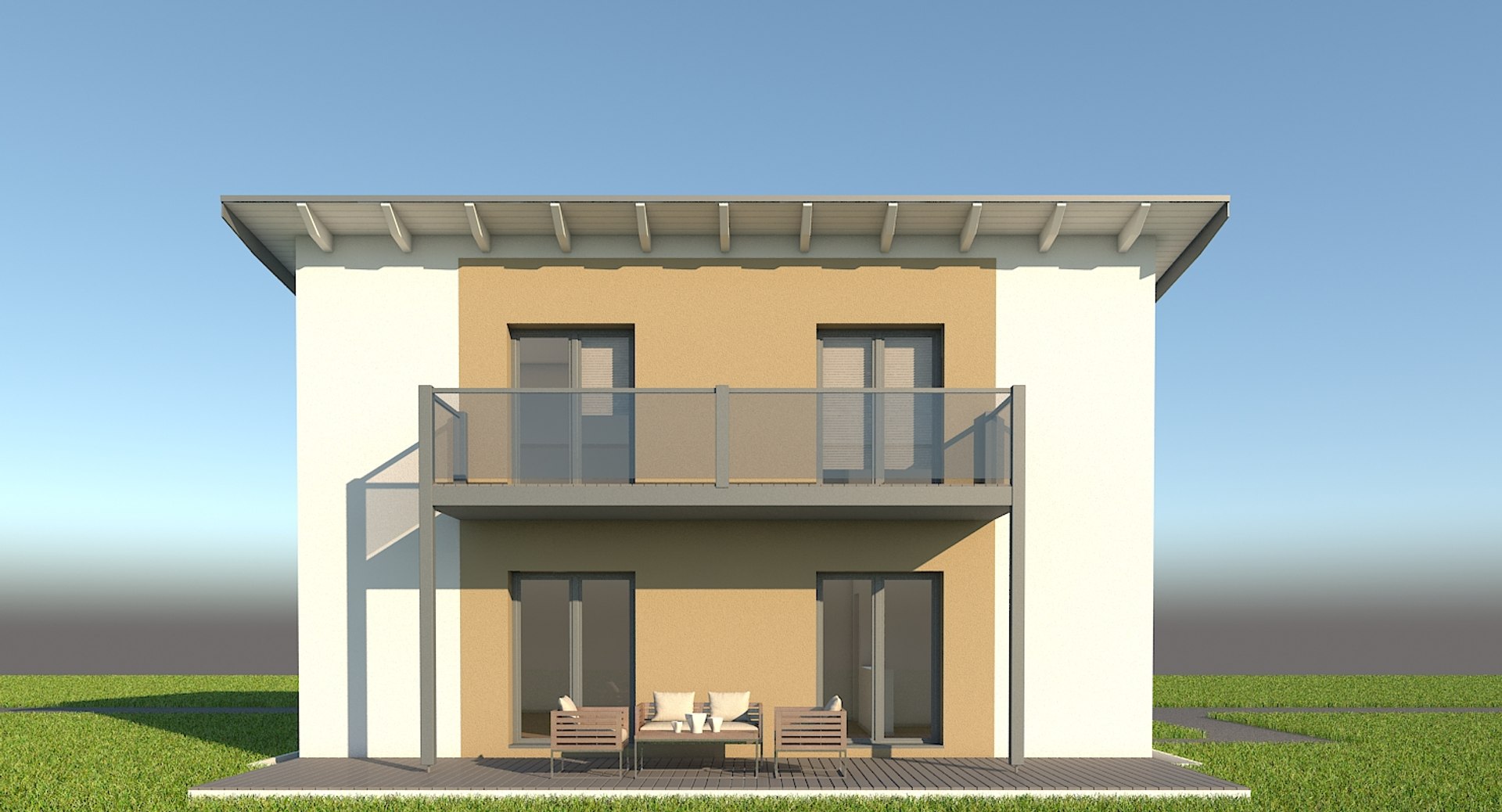 3d Model Modern Single Family Home