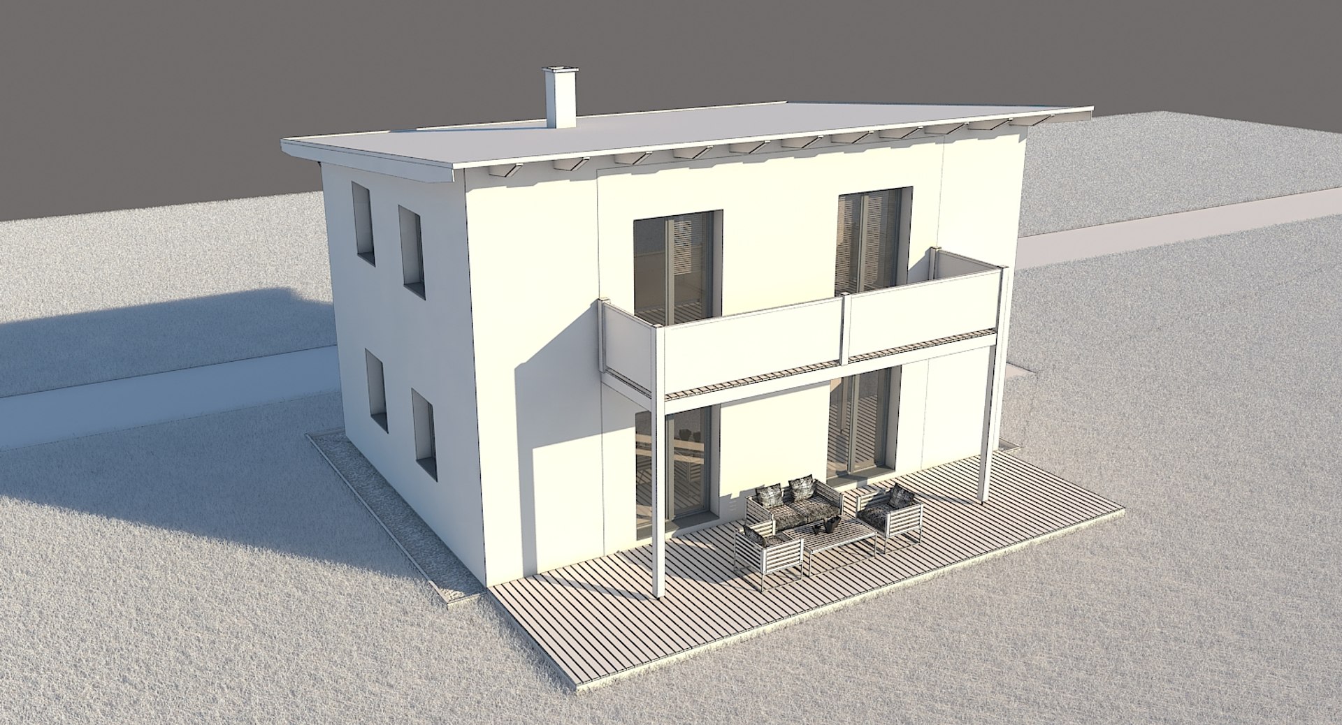 3d Model Modern Single Family Home
