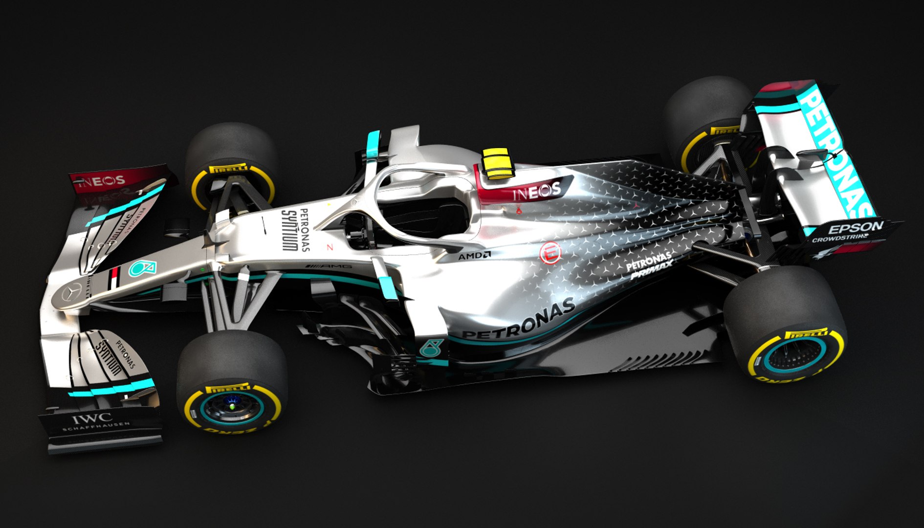 3D 1 f1 mercedes - TurboSquid 1513800