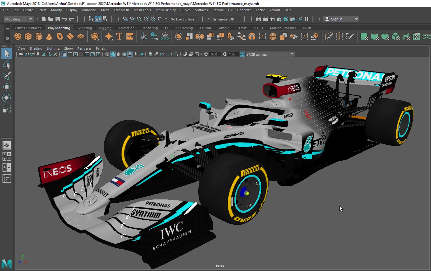 3D 1 f1 mercedes - TurboSquid 1513800