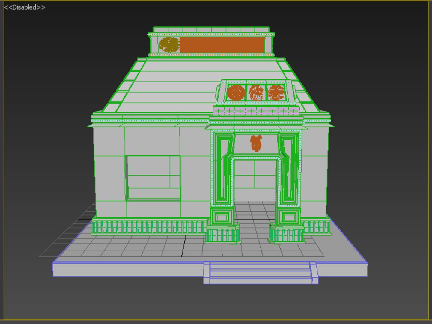 Aztec House 3d Model