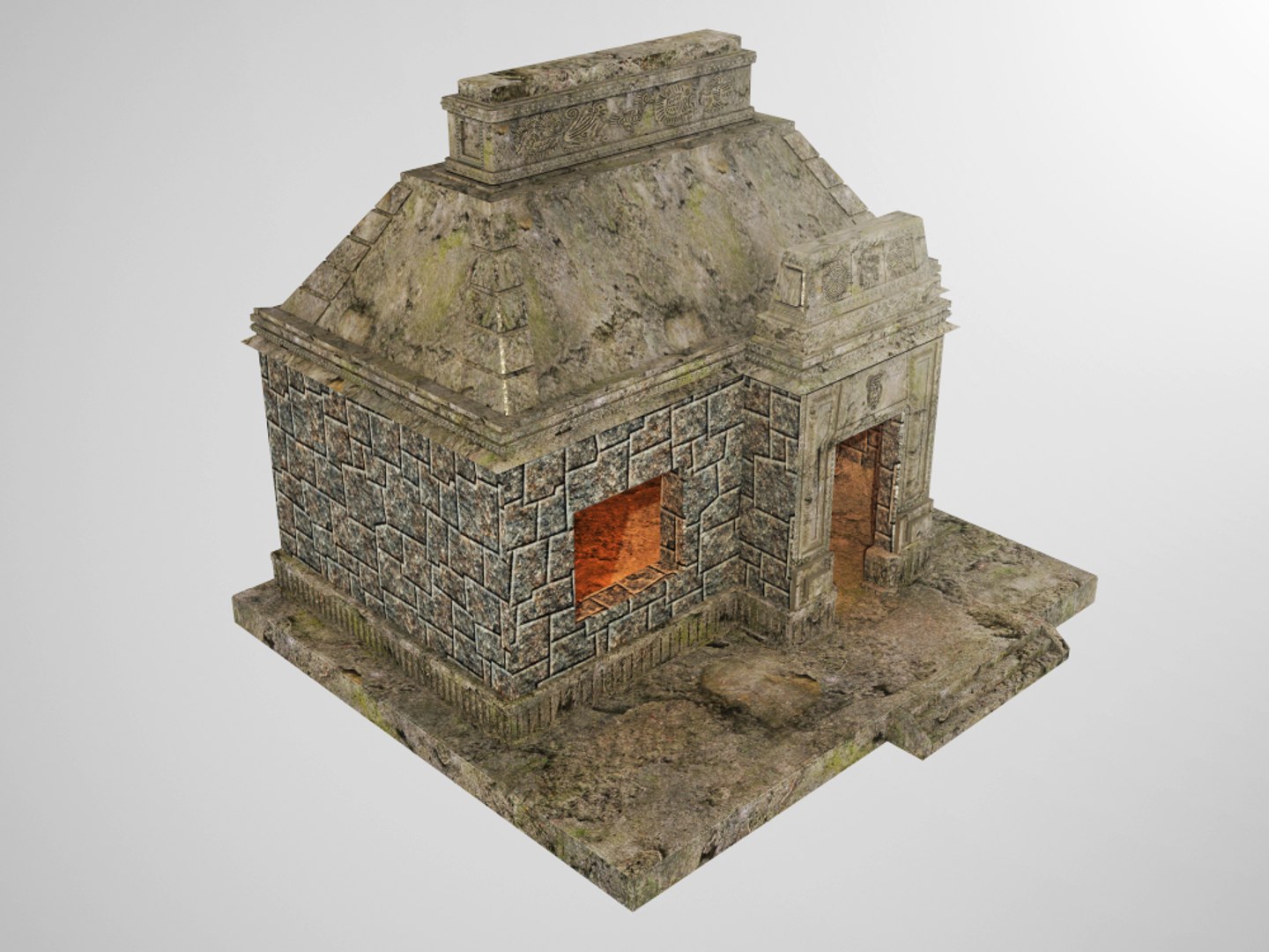 Aztec House 3d Model
