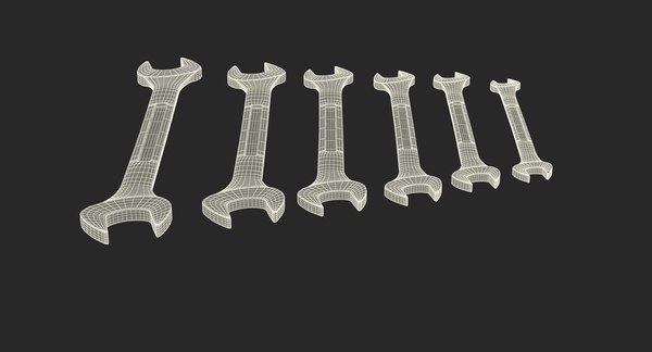 3D spanner set generic model - TurboSquid 1417658